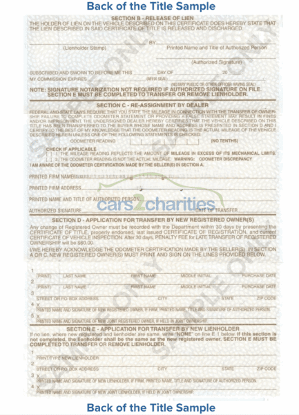 How To Sign My Hawaii Title | Cars 2 Charities