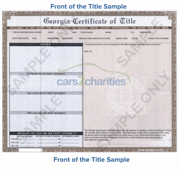 Easy step-by-step guide on signing a Georgia title.